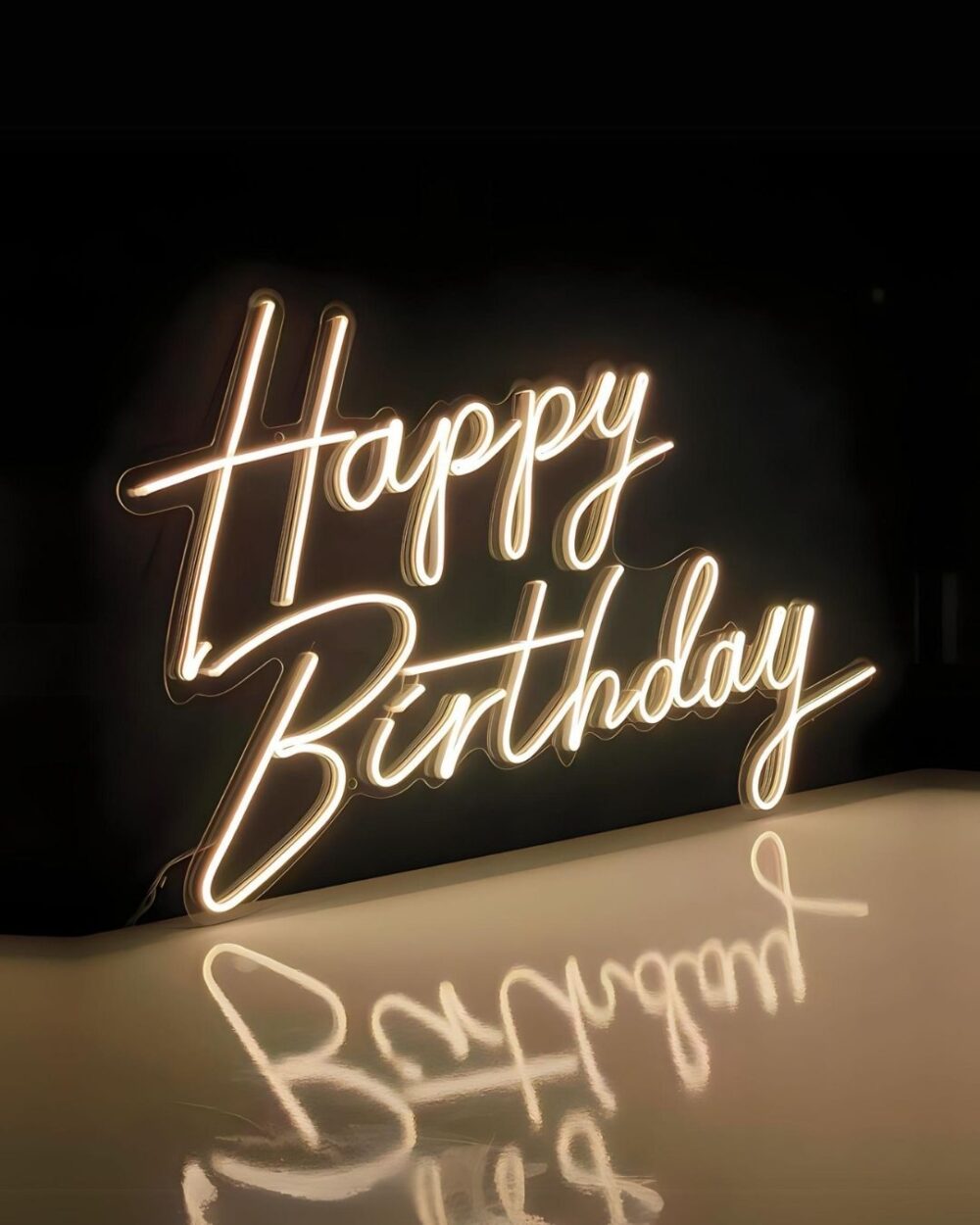 Letrero Neón Happy Birthday | Ayala Publicidad - Tienda Online